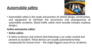 1 Unit 1.pptx INTRODUCTION TO AUTOMOBILE SAFETY | PPTX