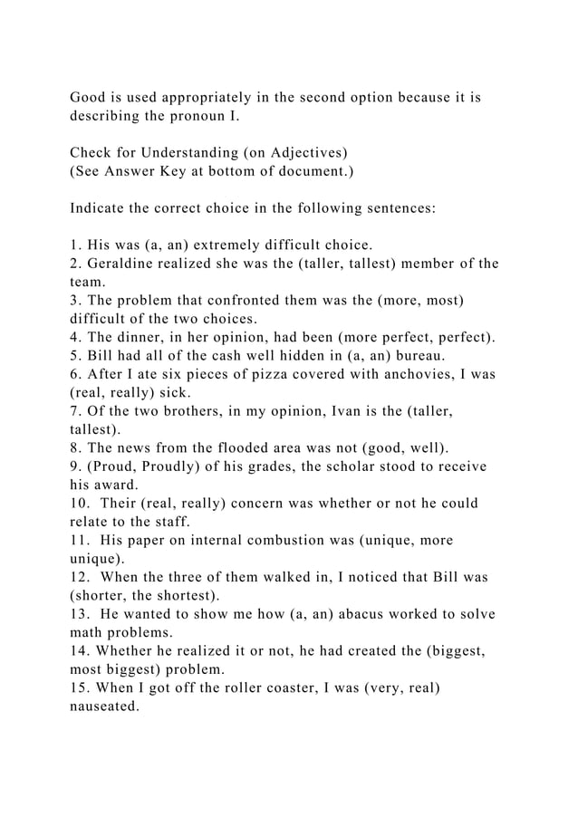 1Unit ILesson 6 Grammar and StyleAdjectives and Adverbs.docx