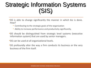 lecture 1 information systems and business strategy | PPT
