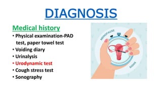 Urinary incontinence at Menopause : Dr Sharda Jain | PPT