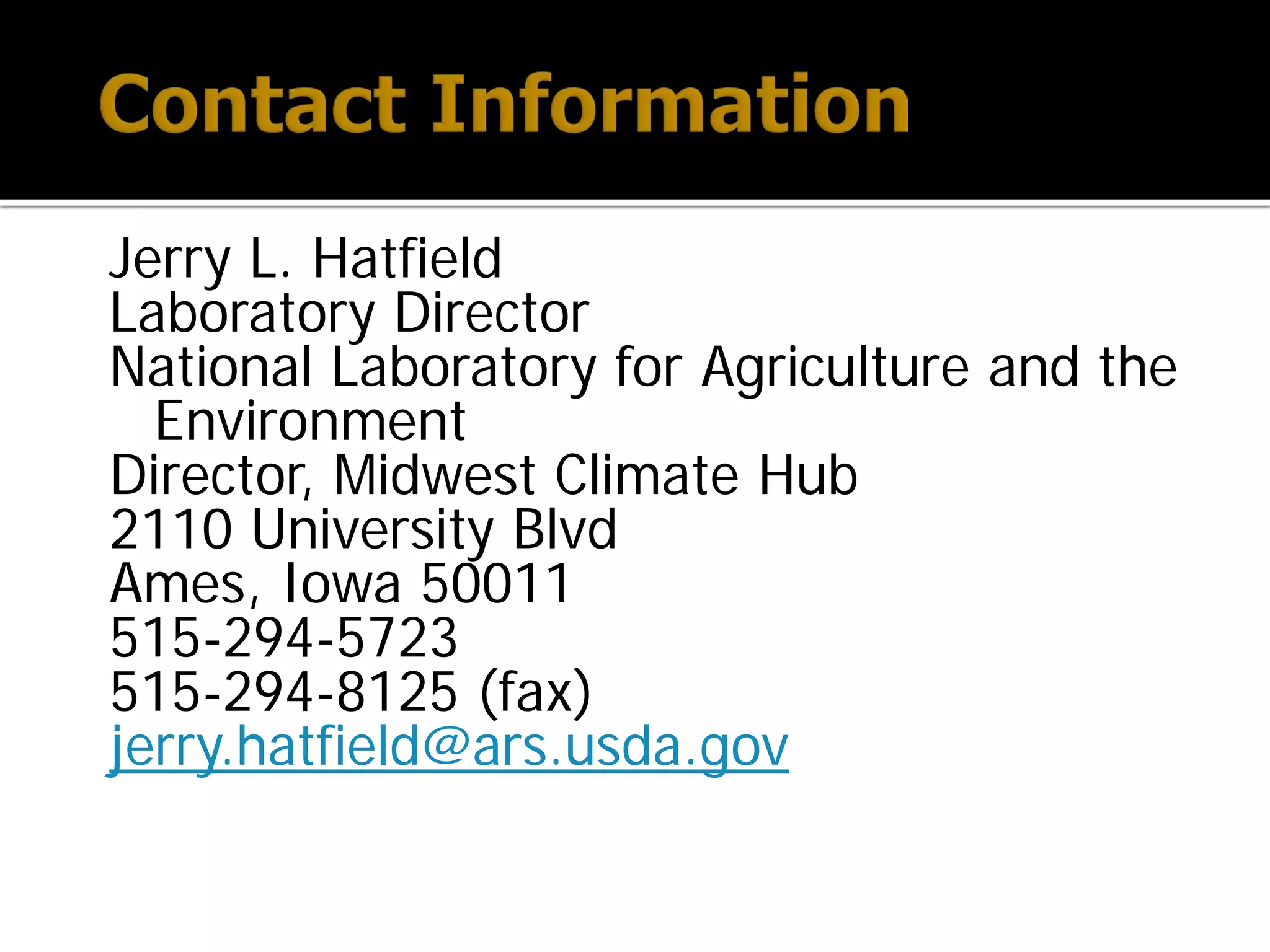 USDA Climate Hubs | PPT