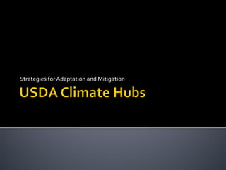 USDA Climate Hubs | PPT