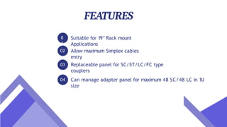 Unisol 12 Port Sliding Rack Mount Patch Panel | PPTX