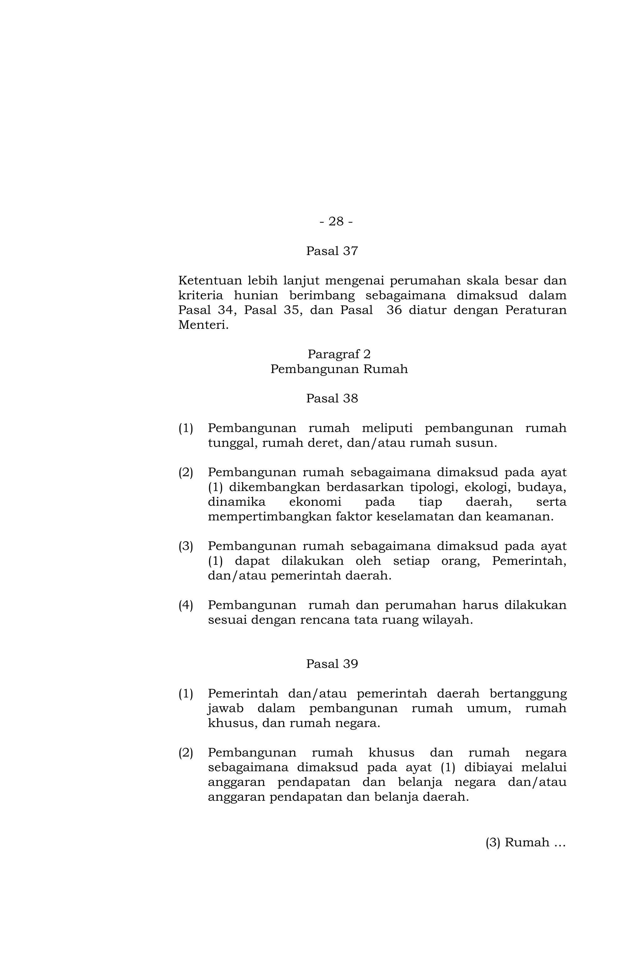 1 uu no 1 2011 basis data perencanaan perumahan dan kawasan permukiman ...