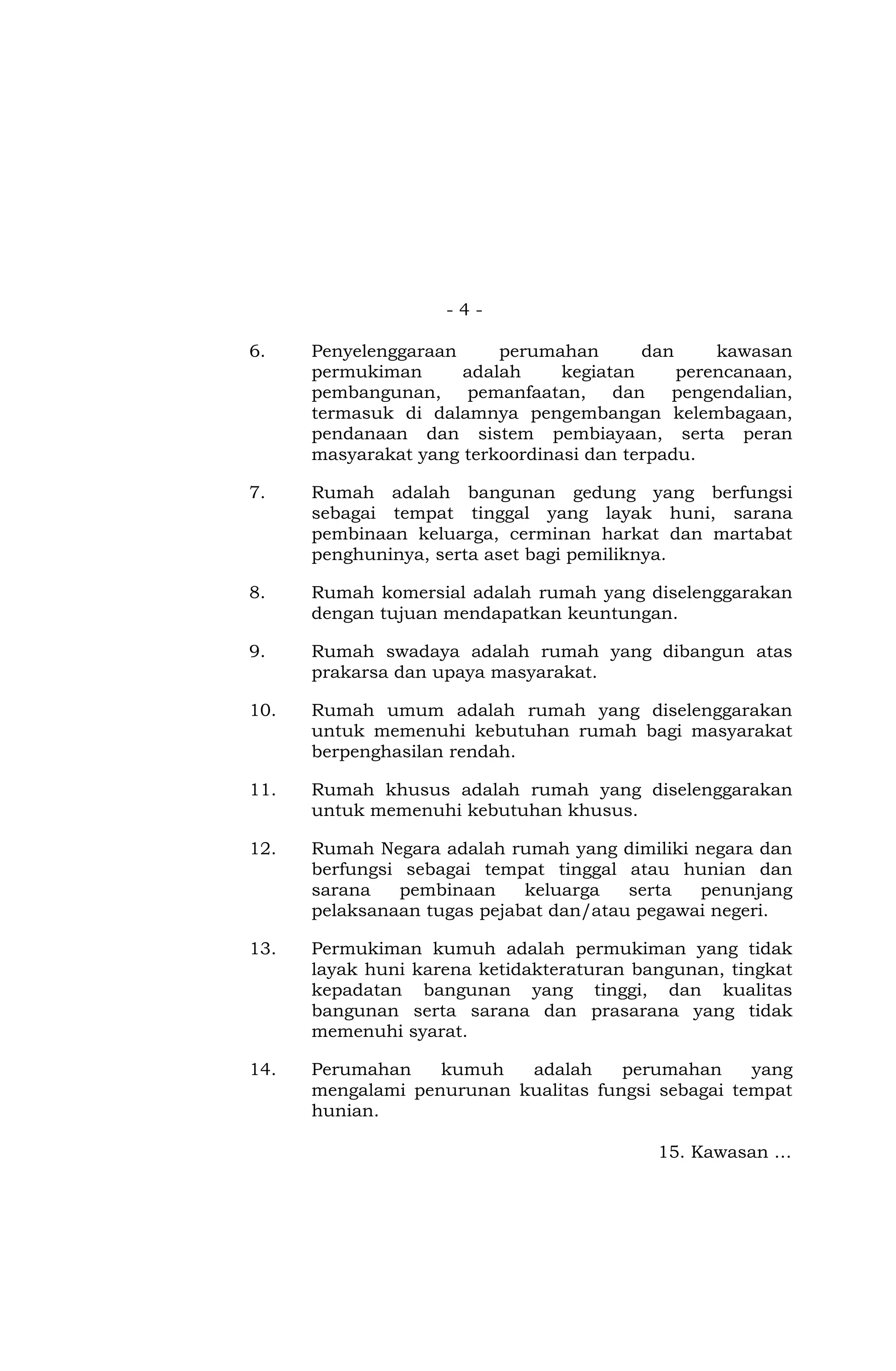1 uu no 1 2011 basis data perencanaan perumahan dan kawasan permukiman ...