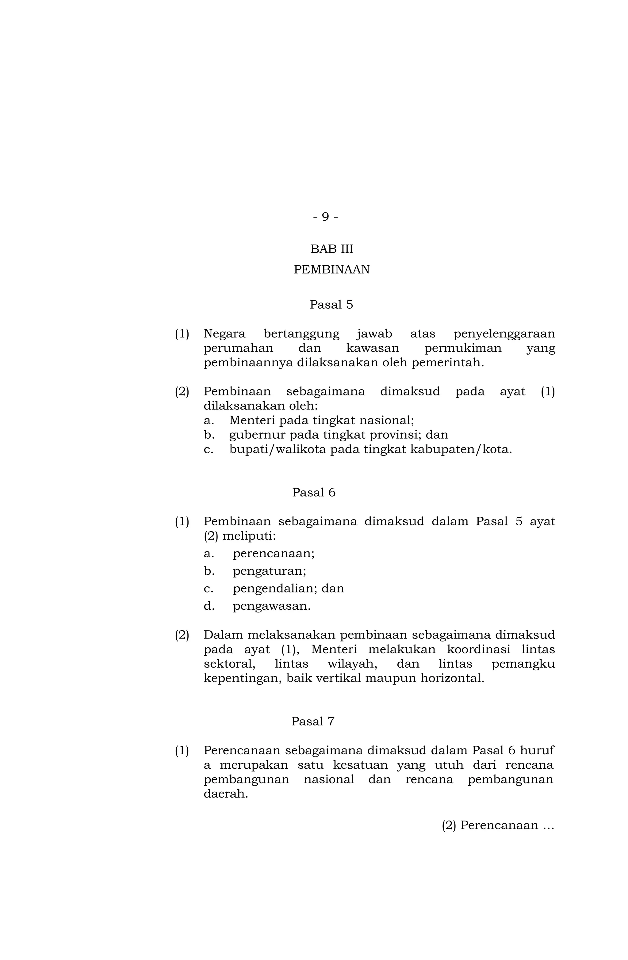 1 uu no 1 2011 basis data perencanaan perumahan dan kawasan permukiman ...