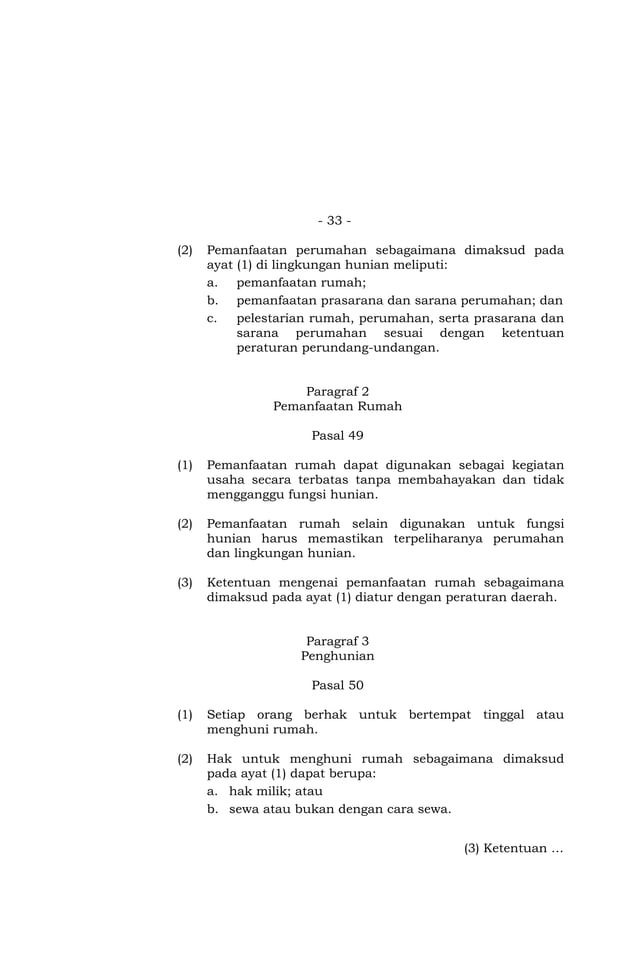1 uu no 1 2011 basis data perencanaan perumahan dan kawasan permukiman ...