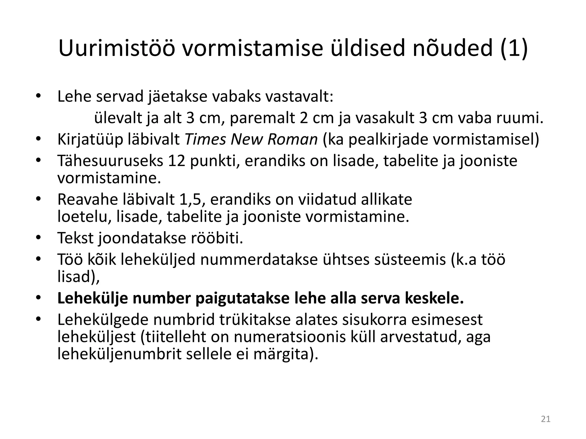 1 uurimistöö koostamise ja vormistamise põhimõtted (1) | PPTX