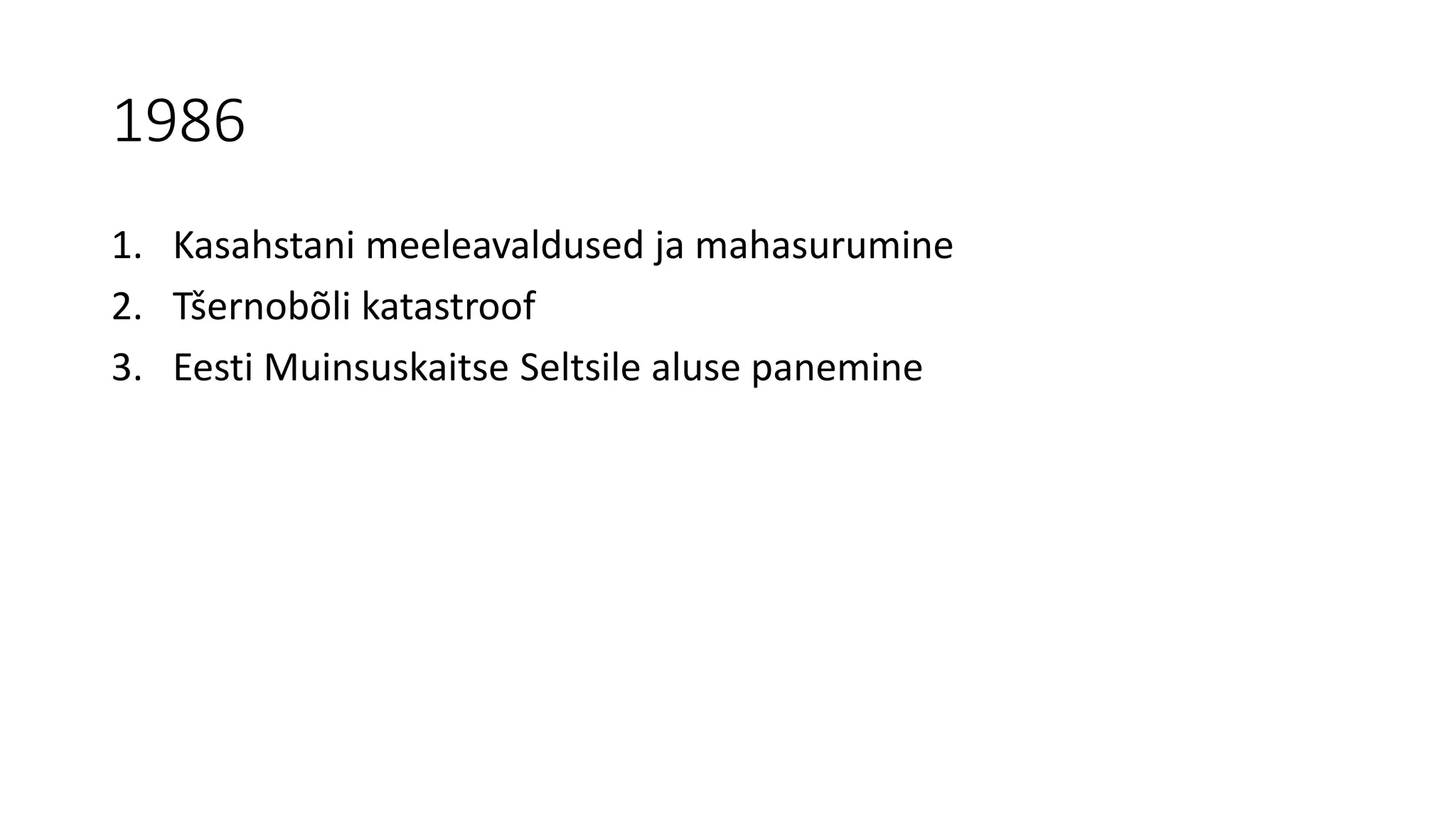 Eesti 1986 1990 | PPT