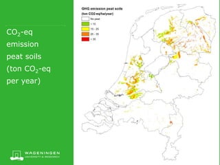 Diminishing peat oxidation of agricultural peat soils by infiltration ...