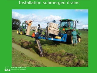 Diminishing peat oxidation of agricultural peat soils by infiltration ...