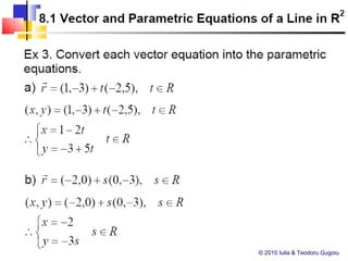 1 vector and_parametric_equations_of_a_line_in_r2 | PPT