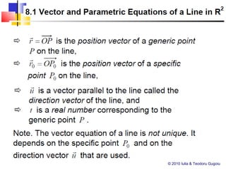 1 vector and_parametric_equations_of_a_line_in_r2 | PPT