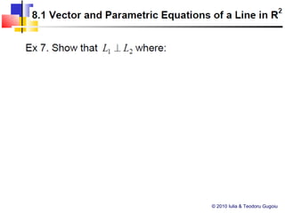 1 vector and_parametric_equations_of_a_line_in_r2 | PPT