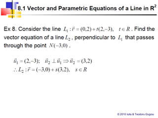 1 vector and_parametric_equations_of_a_line_in_r2 | PPT