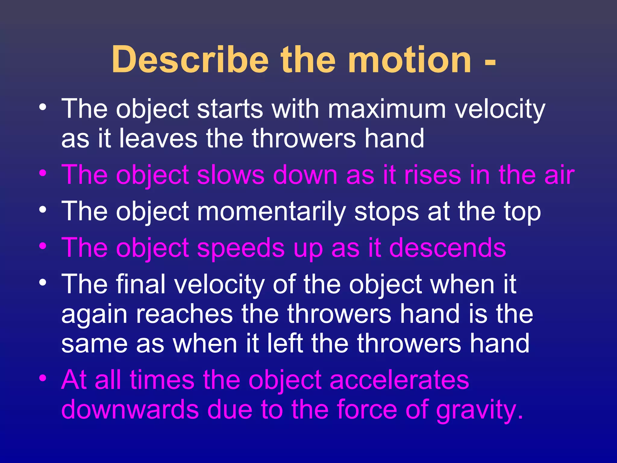 1 vertical projectile motion | PPT