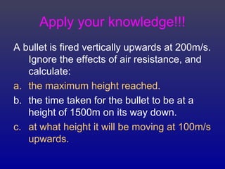 1 vertical projectile motion | PPT