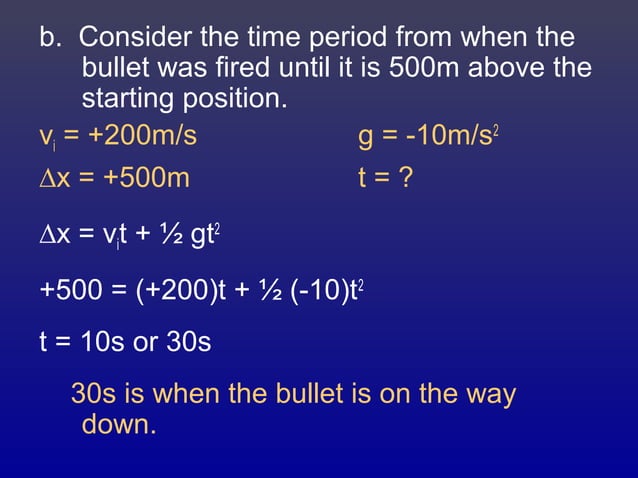 1 vertical projectile motion | PPT | Physics | Science