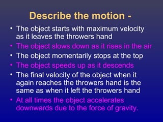 1 vertical projectile motion | PPT