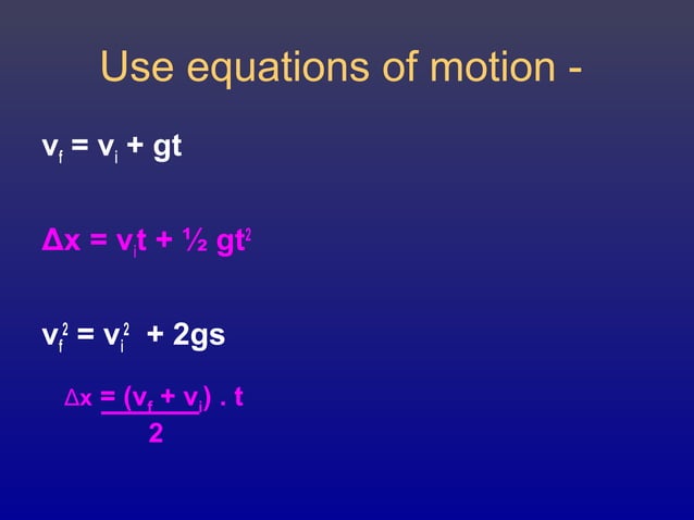 1 vertical projectile motion | PPT | Physics | Science