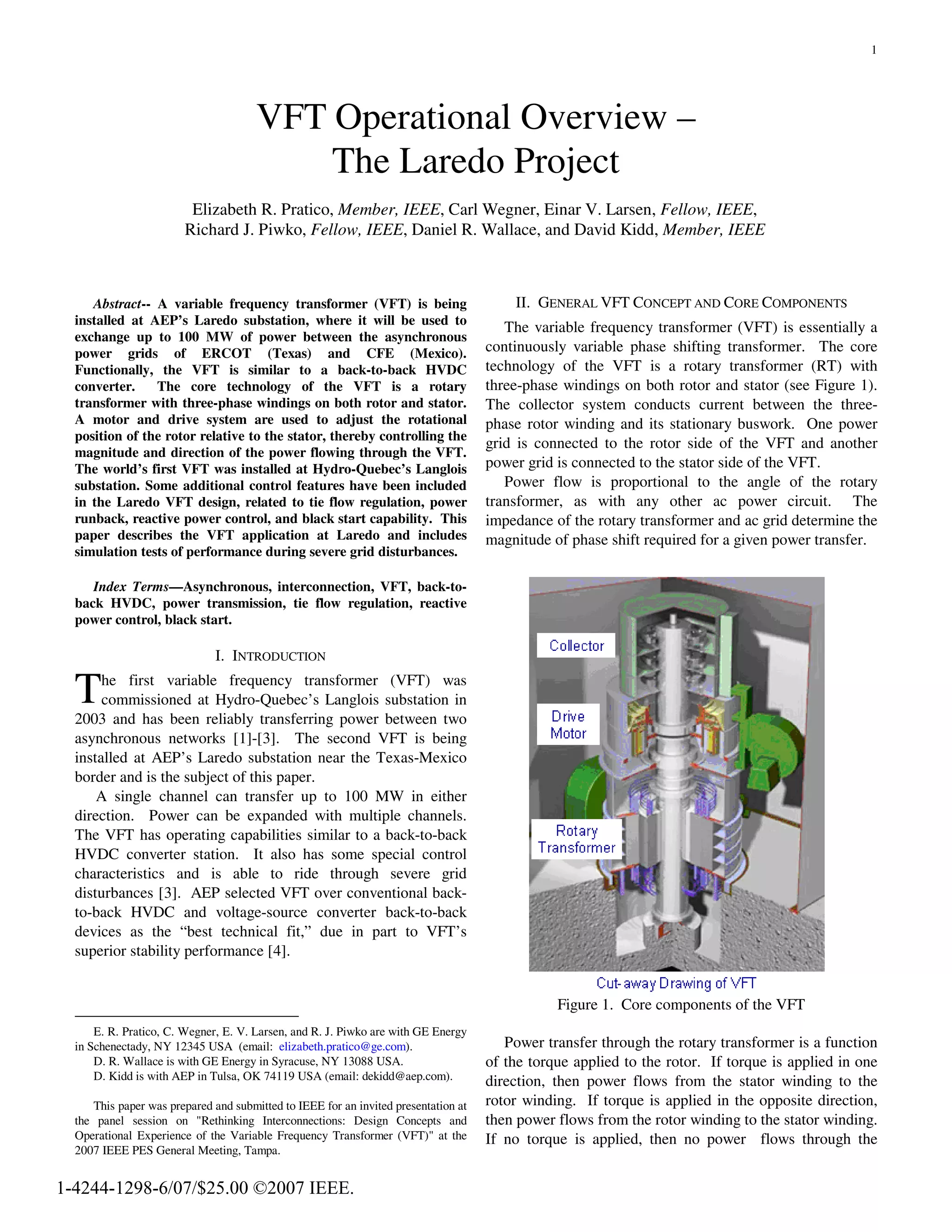 VFT Laredo project | PDF