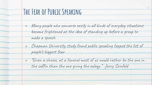 5 tips for overcoming public speaking nerves | PPT