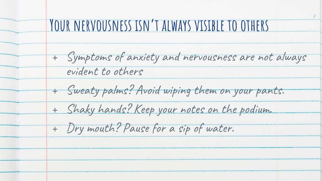 5 tips for overcoming public speaking nerves | PPT