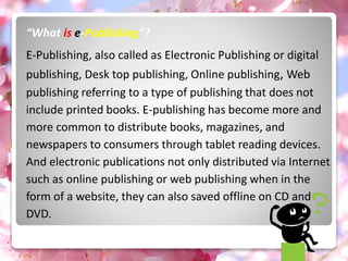 e-publishing | PPTX