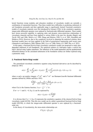 1 viscoelastic foundation on soil under vertical load | PDF