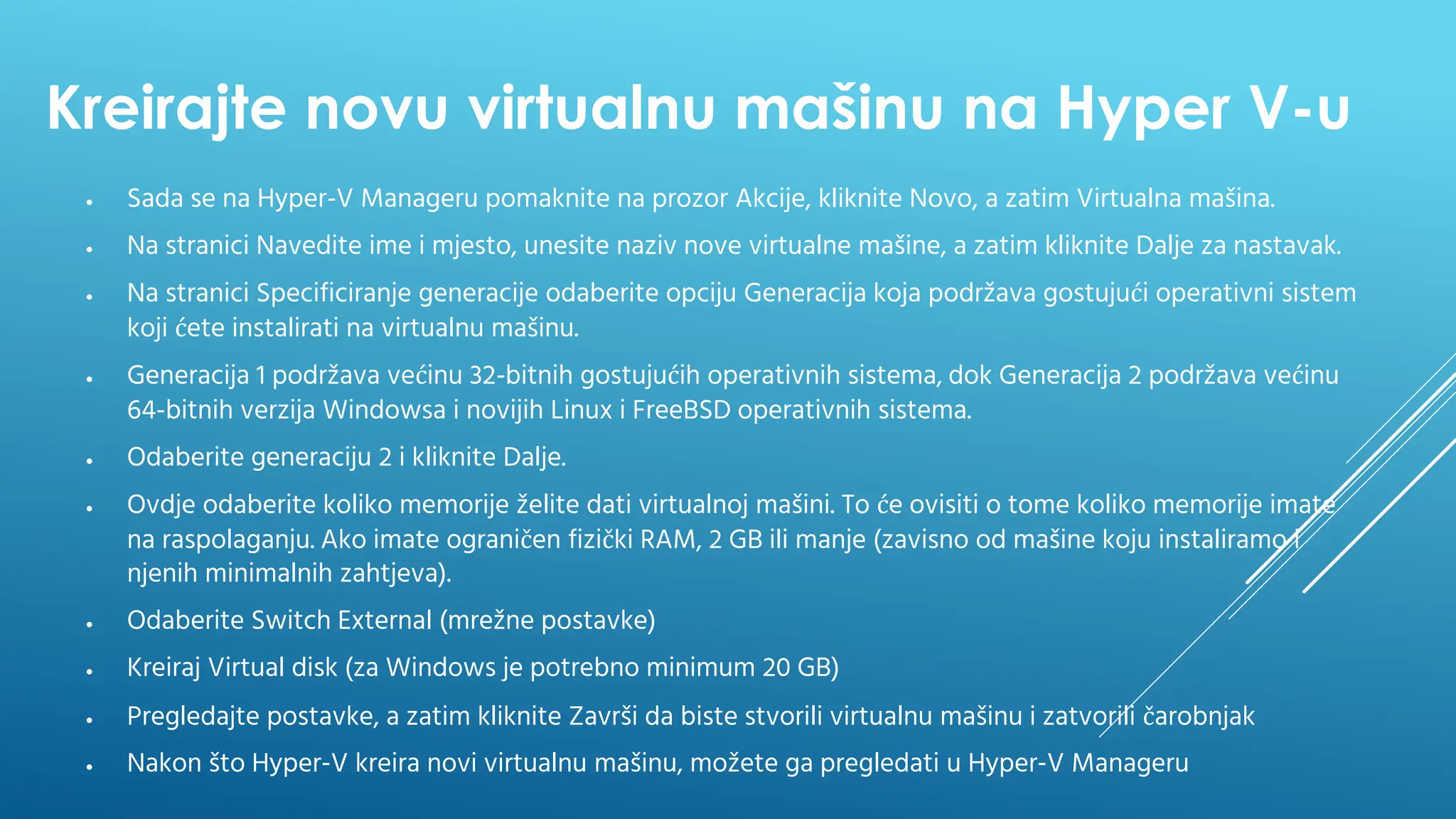 1_Vjezbe_Hyper-V.pdf virtualizacija u Windows sistemima | PDF