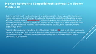 1_Vjezbe_Hyper-V.pdf virtualizacija u Windows sistemima | PDF