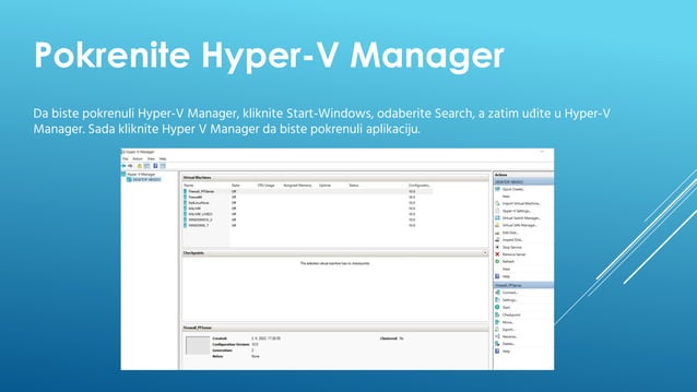 1_Vjezbe_Hyper-V.pdf virtualizacija u Windows sistemima | PDF