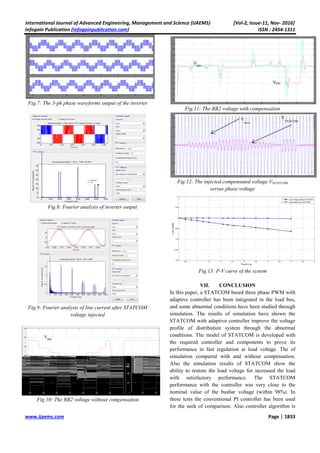 Voltage profile Improvement Using Static Synchronous Compensator STATCOM | PDF