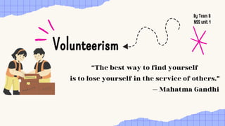 1 Volunteerism in these things but you are nice | PDF