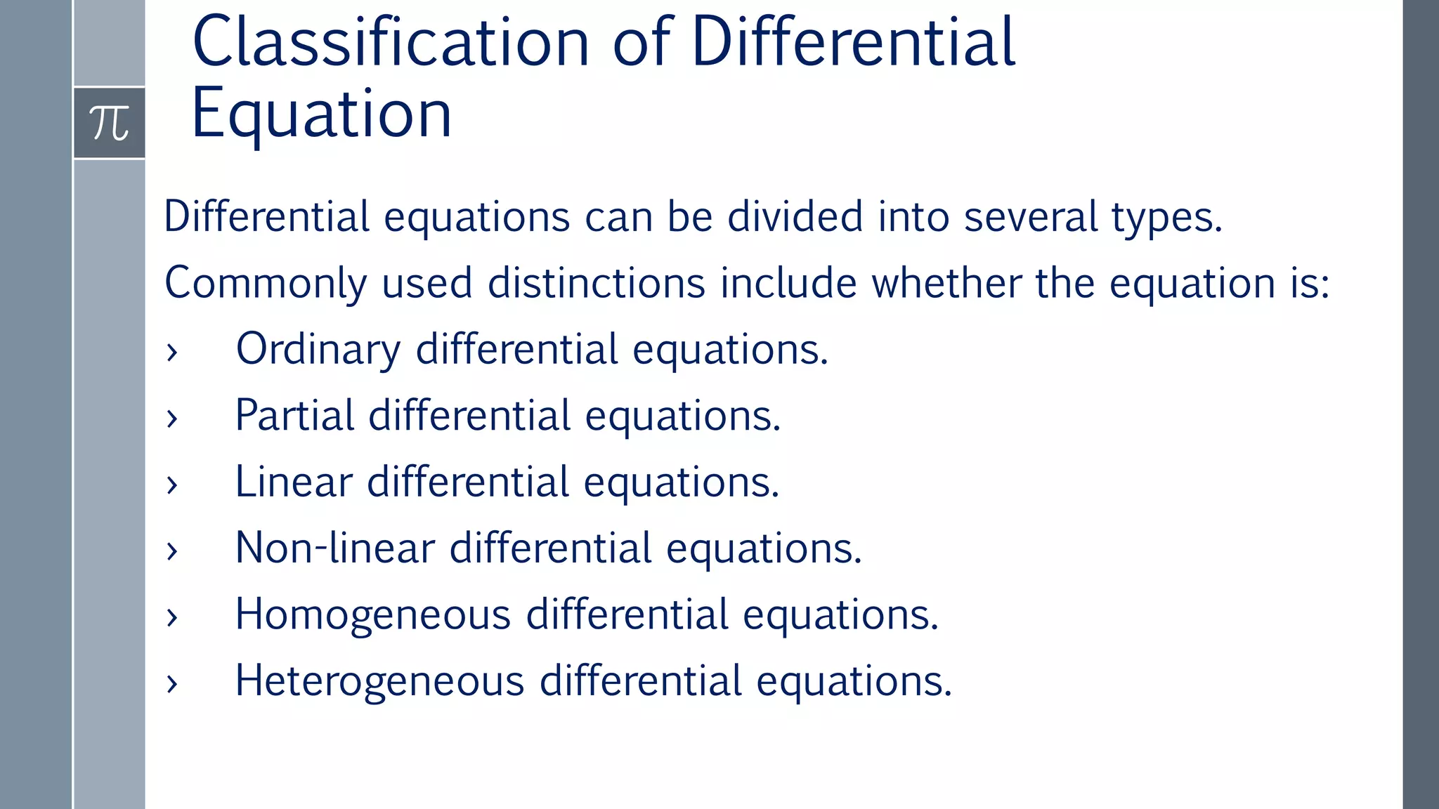 Differential equation and its order and degree | PPTX