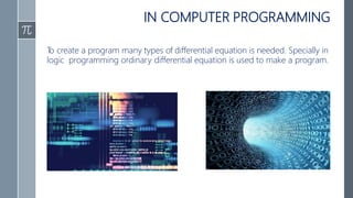 Differential equation and its order and degree | PPTX