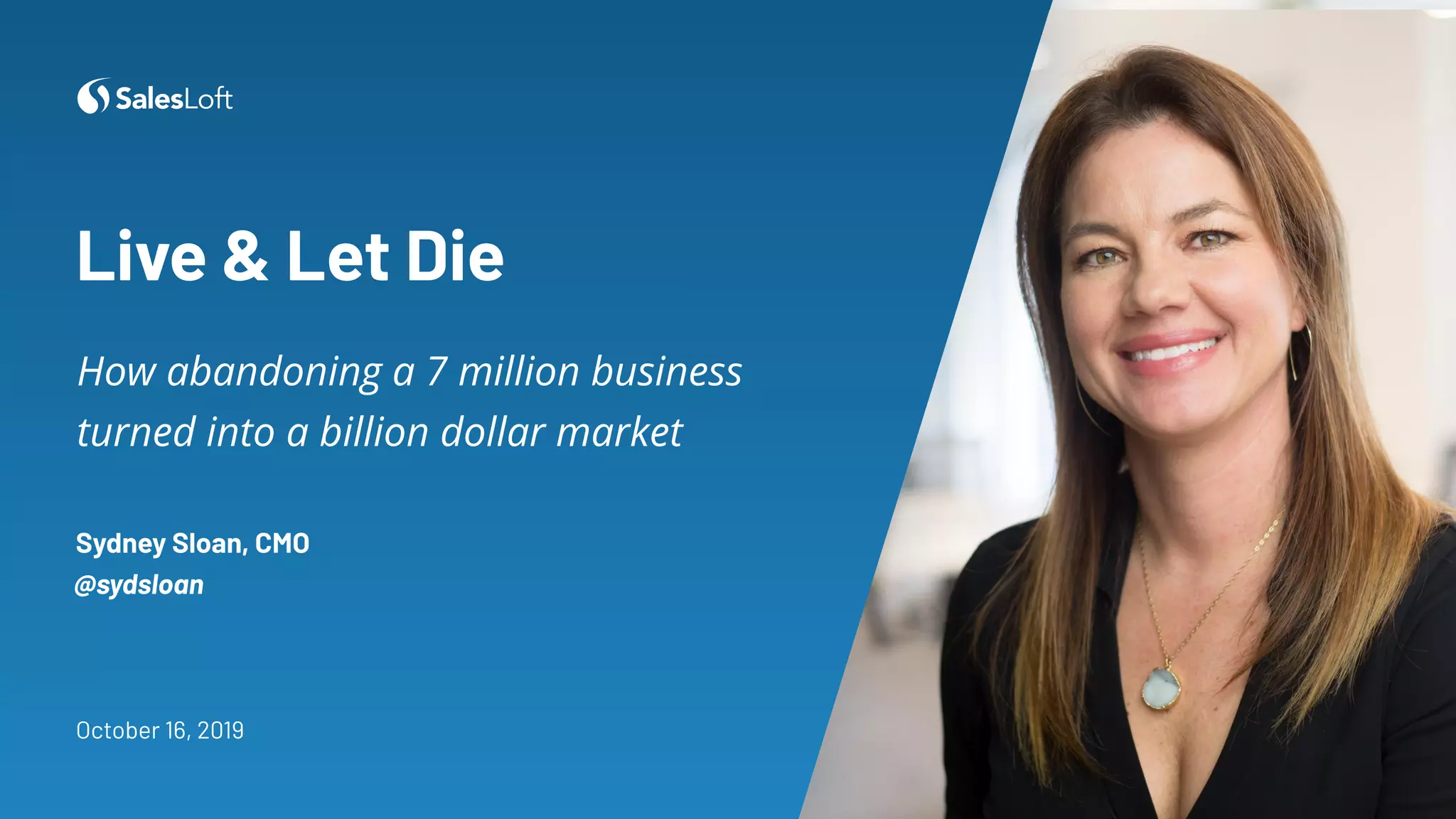 SaaStock 2019 - sydney sloan (25/10) | PPT