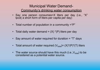 1 Water Demands, Sources and Population Forecasting-converted.pptx