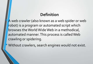 Web Crawlers | PPT