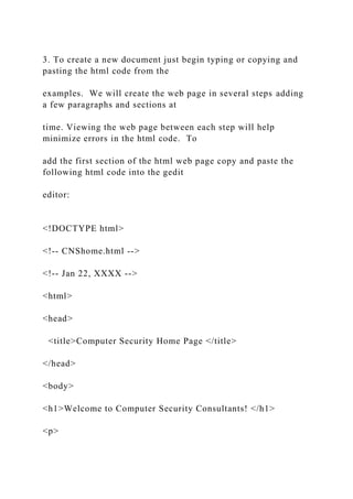 1 Web Page Foundations Overview This lab walk.docx