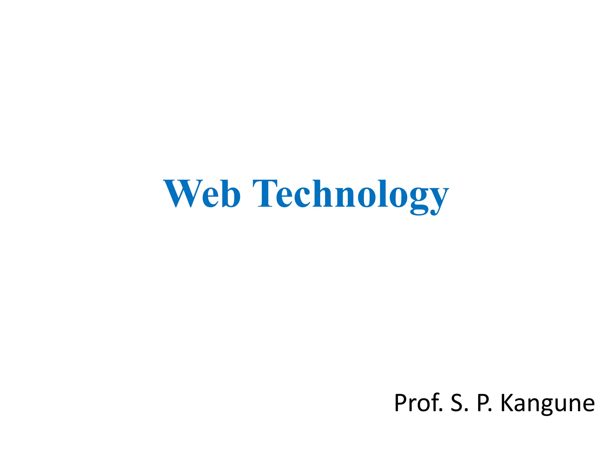 1) Web Technology - Introduction.pptx