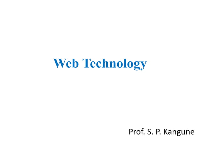 1) Web Technology - Introduction.pptx
