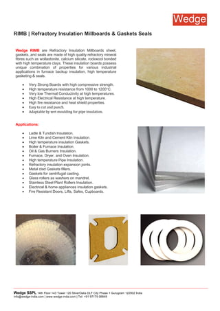 High Temperature Thermal Insulation | PDF