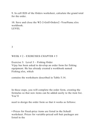 1 WEEK # 2 - EXERCISES CHAPTER # 5 Exercise 2 L.docx