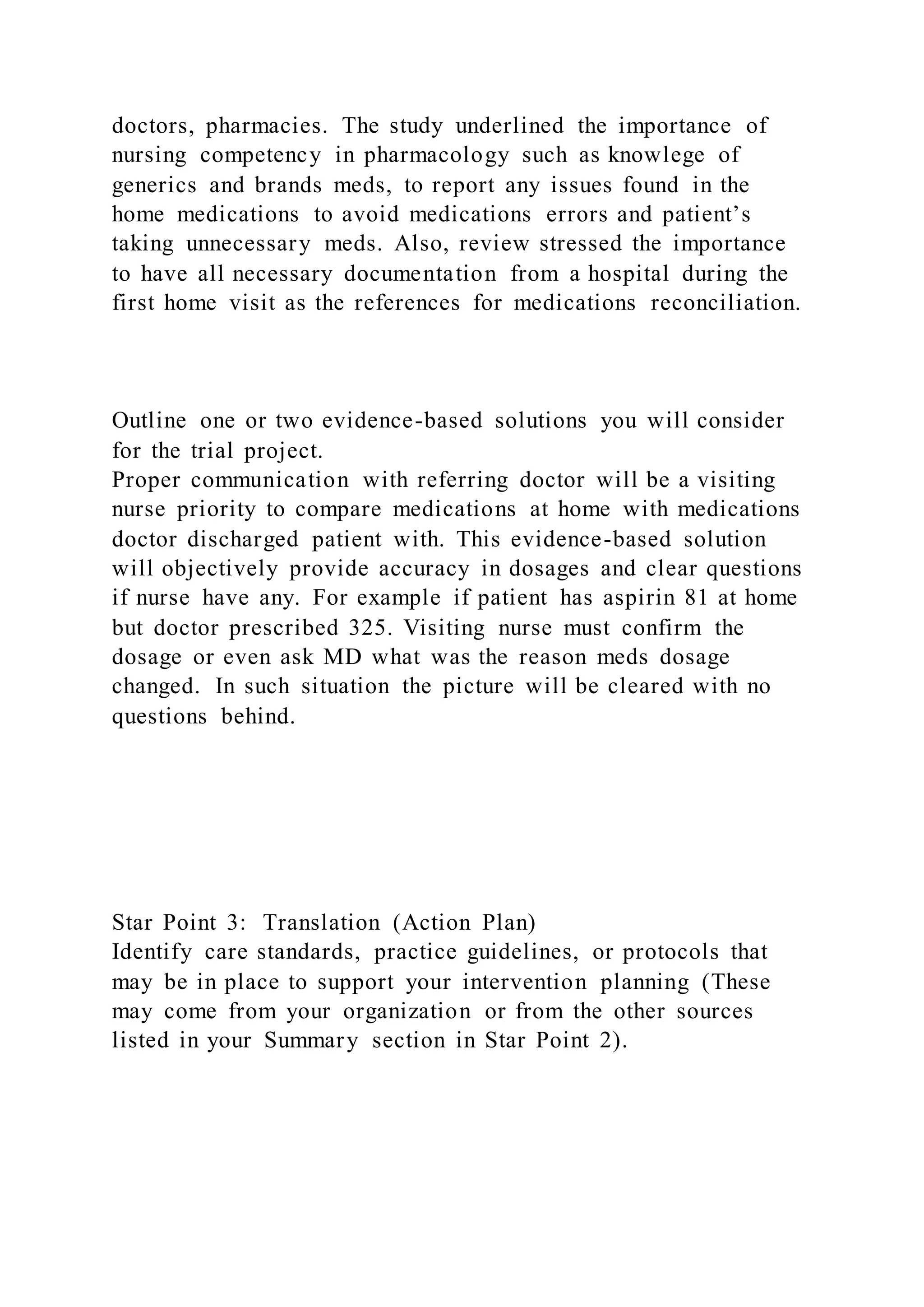 1 week 6 assignment ebp change process form ace star model | DOCX