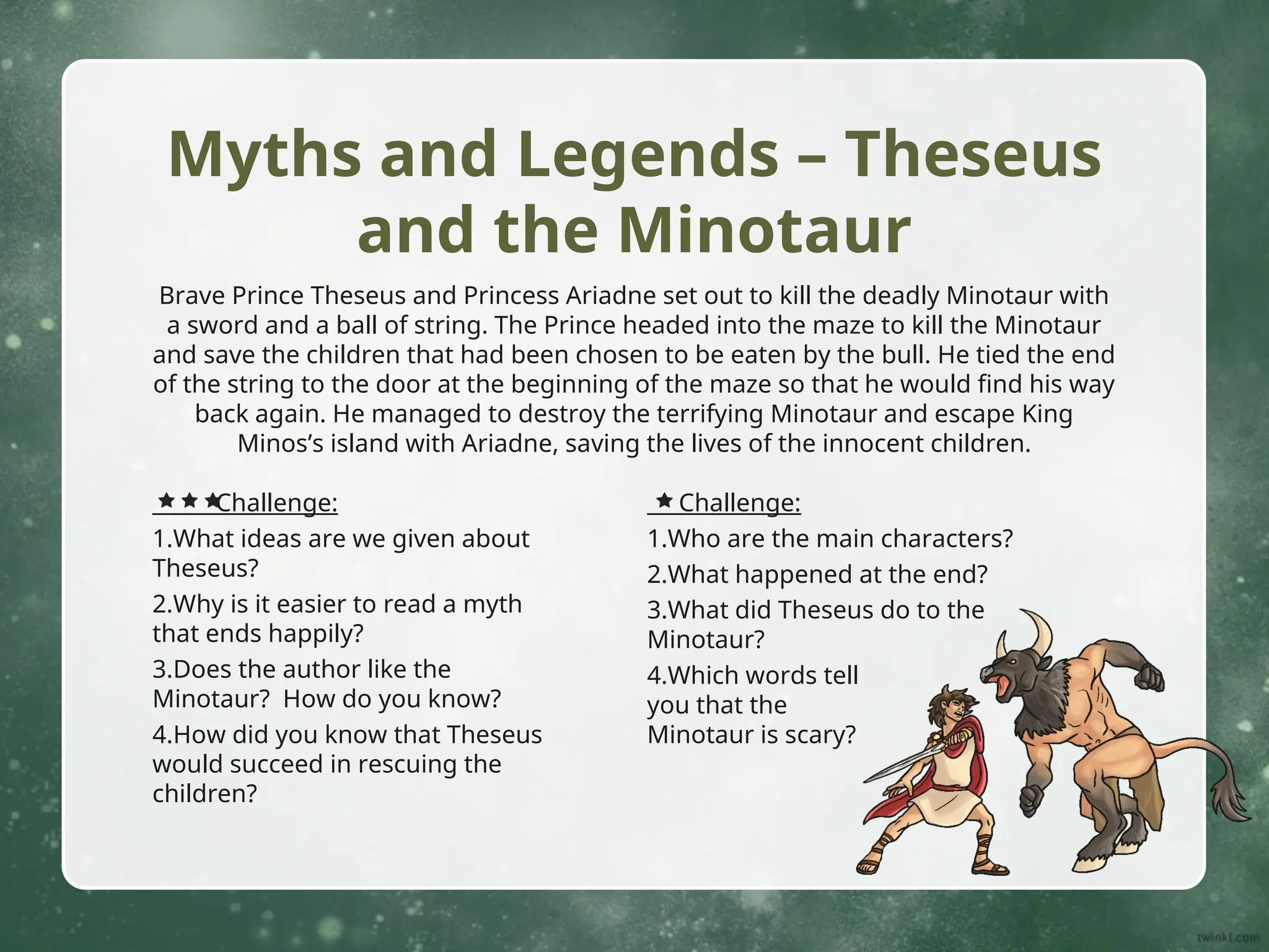1 Week Myths and Legends Topic Morning Activities LKS2.ppt