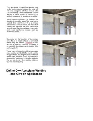 Basic Welding Outline | DOCX