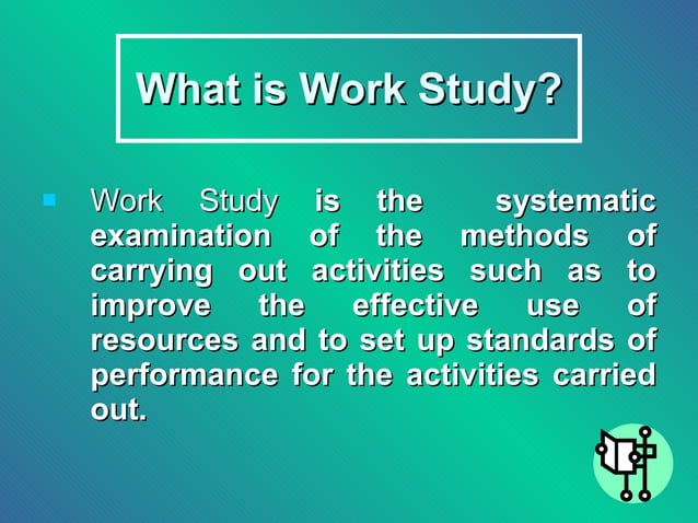 What Is Work Study | PPT