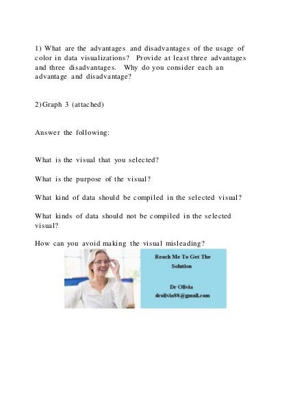 1) What are the advantages and disadvantages of the usage of color i | DOCX