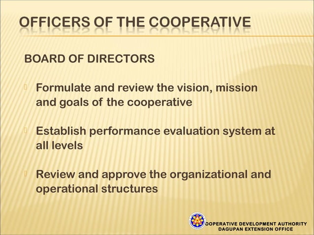 Basic Coop Management | PPT | Business | Business and Finance